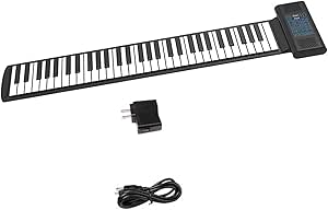Amazon.co.jp: Beginner Double Speakers 61 Keys Hand Winding Piano ...