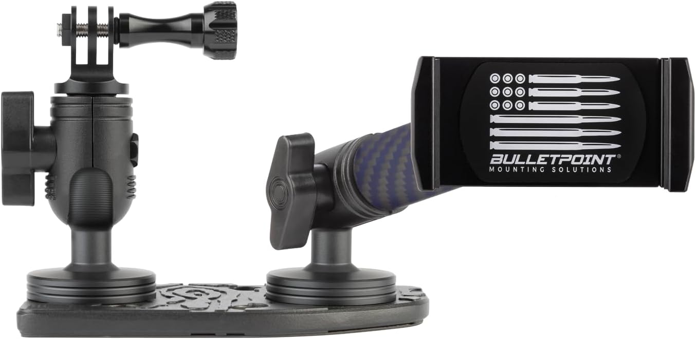 Amazon.com: Bulletpoint Metal Dash Mount Cell Phone Holder & Action ...