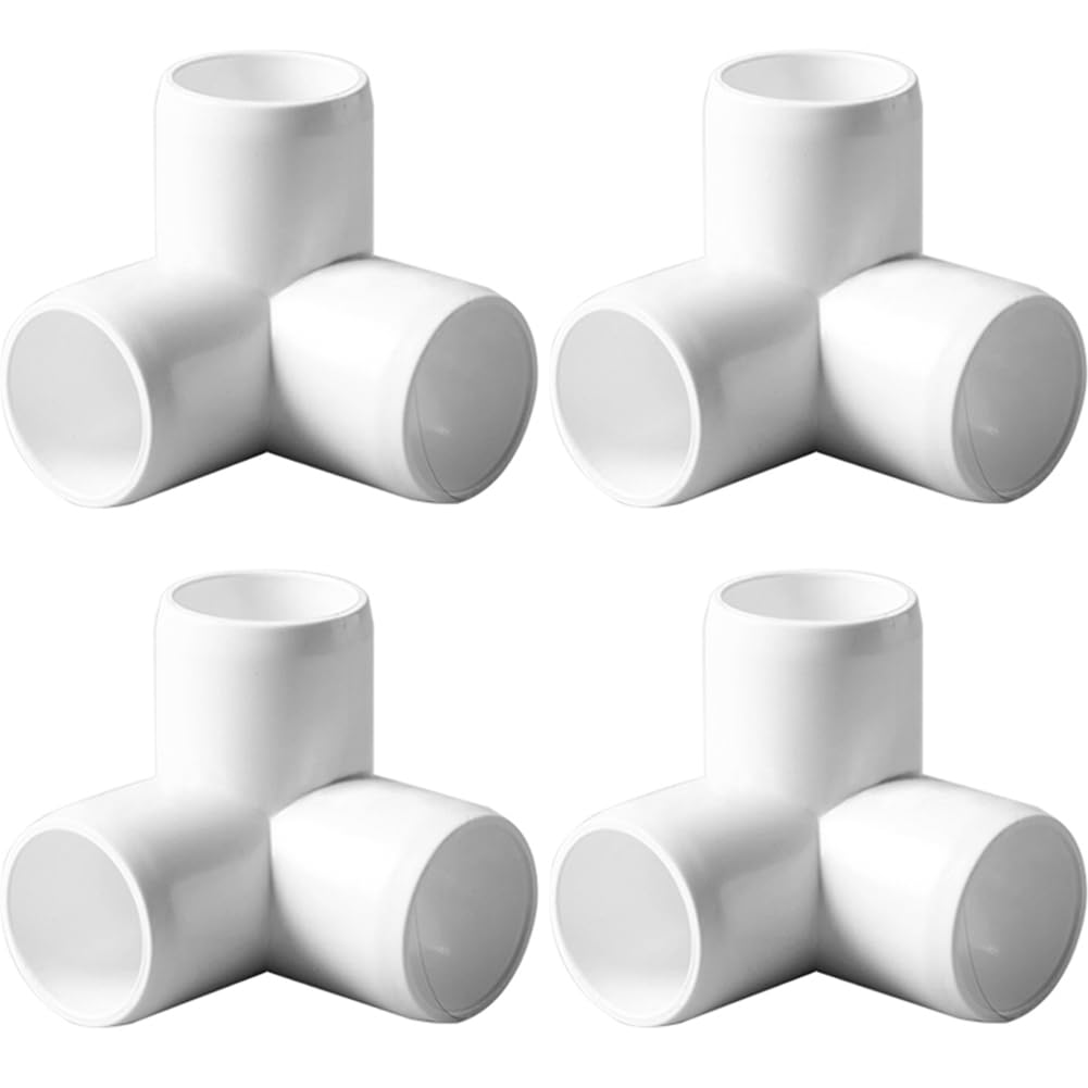 2 Inch Tee PVC Fitting 3 Way Elbow Connector, Furniture Grade 90 Degree ...