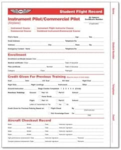 Amazon.com: ASA Student Flight Records: Instrument & Commercial ...