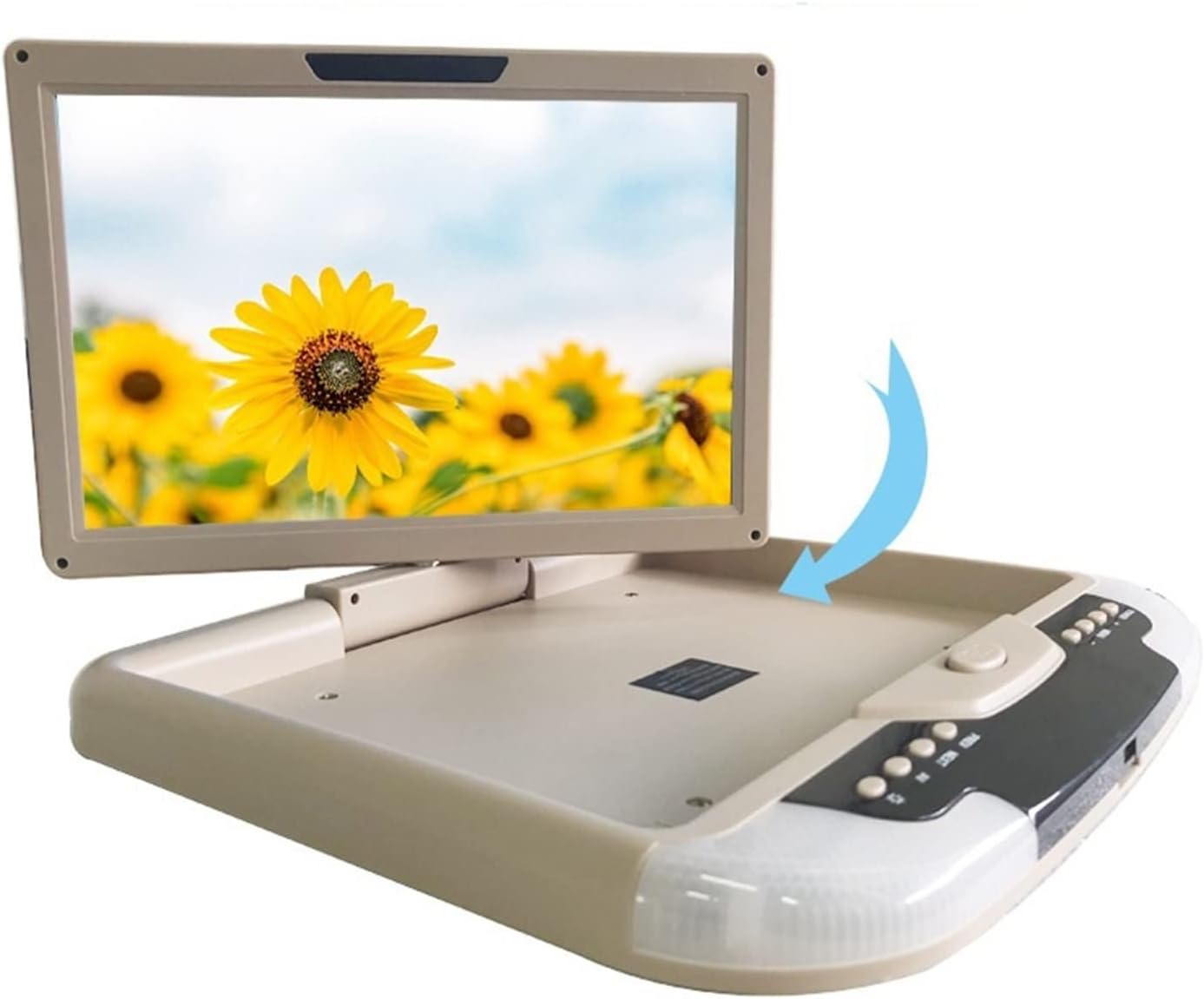 Reposacabezas del coche, Girar 360 grados Monitor de montaje en techo ...