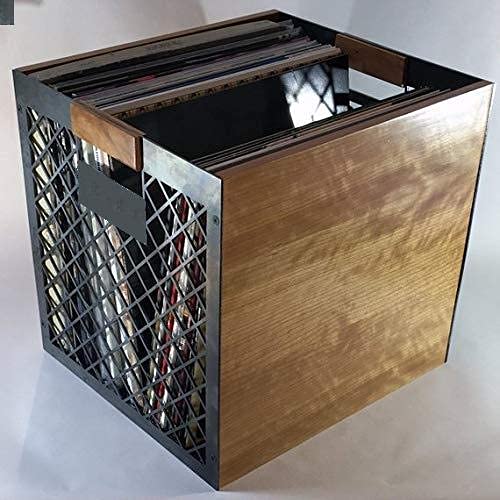 Buy INDIAN DECOR. Milk Crate Design Vinyl Record Storage (Cherry, Full ...