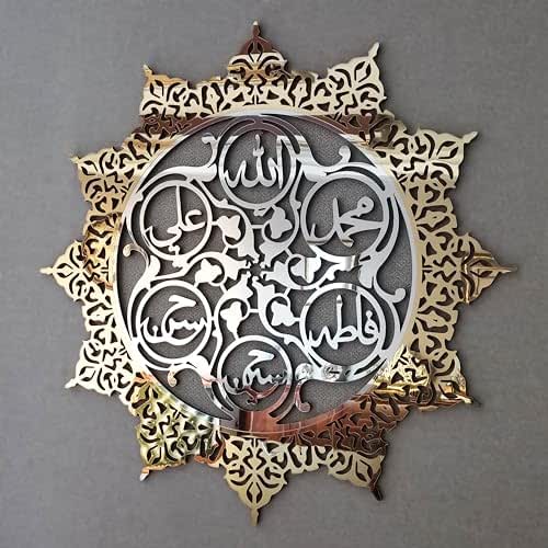 Amazon.com: Panjtan Pak Wall Art, Ahlul bayt decor, Islamic home decor ...