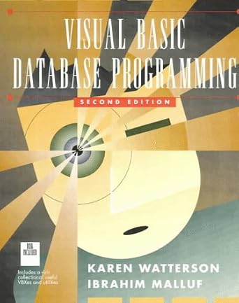 Visual Basic Database Programming: Watterson, Karen, Malluf, Ibrahim ...