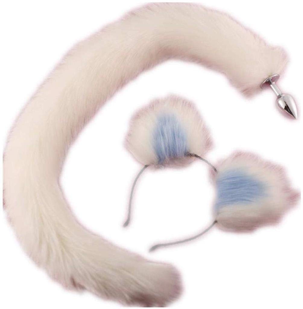 Jklchu Fluffy Plush Stainless Steel Faux Fox Tail And Cat | Desertcart ...