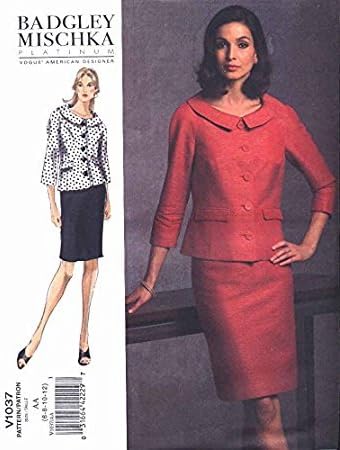 Amazon.com: Vogue Sewing Pattern 1037 V1037 Misses Size 6-12 Designer ...