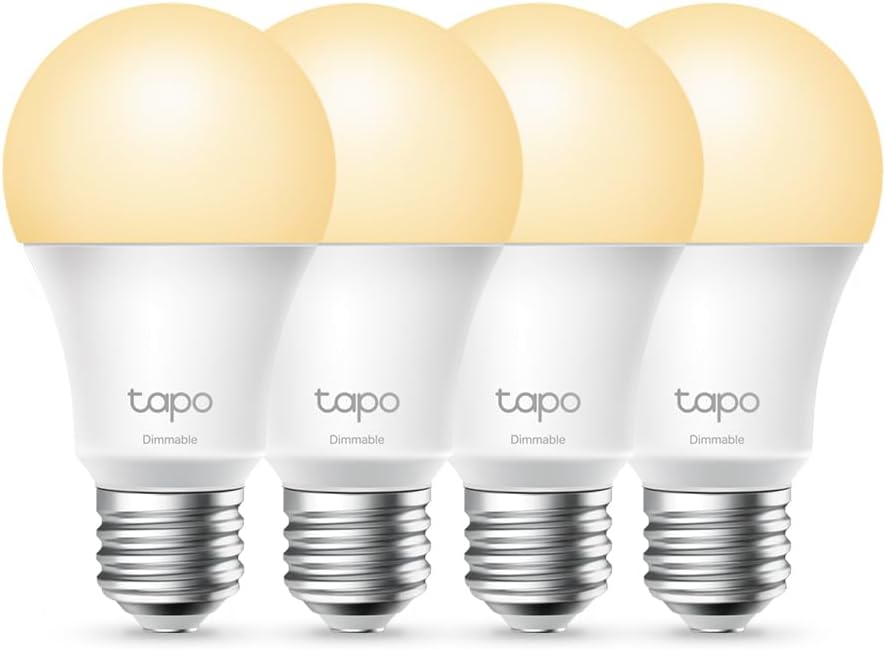 TP-Link Tapo Smart Light Bulbs, 800 Lumens (60W Equivalent), 2700K Soft ...