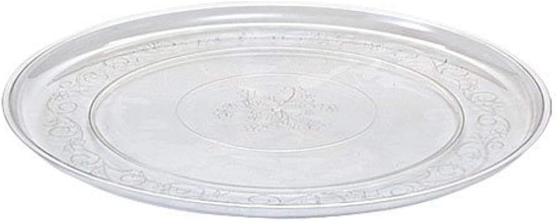 Amazon.com | Party Dimensions Plastic Tray, 12-Inch, Clear: Round Clear ...