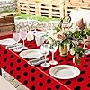 Amazon.com: Oigco 3 Packs Ladybug Tablecloths - Lady Bug Theme Plastic ...