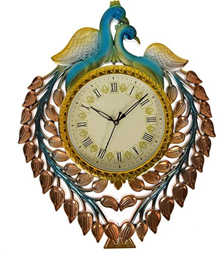 Buy Smile2u Peacock Shape plastic wall clock Online at Low Prices in ...
