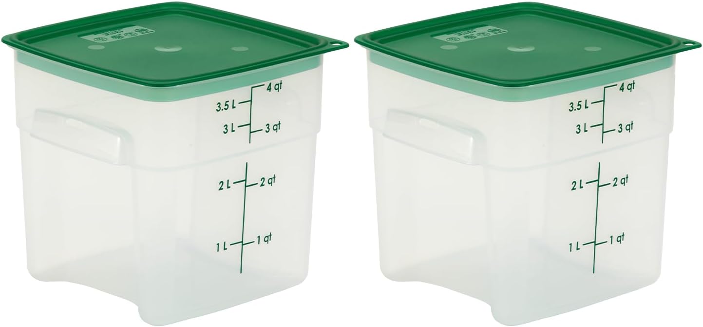 Amazon.com: Cambro Containers With Lids - 4 Quart and 6 Quart Food ...
