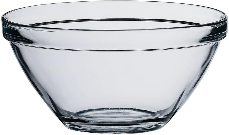Amazon.com: Bormioli Rocco Tempered Glass 19 ounce Mixing Bowl - Set of ...
