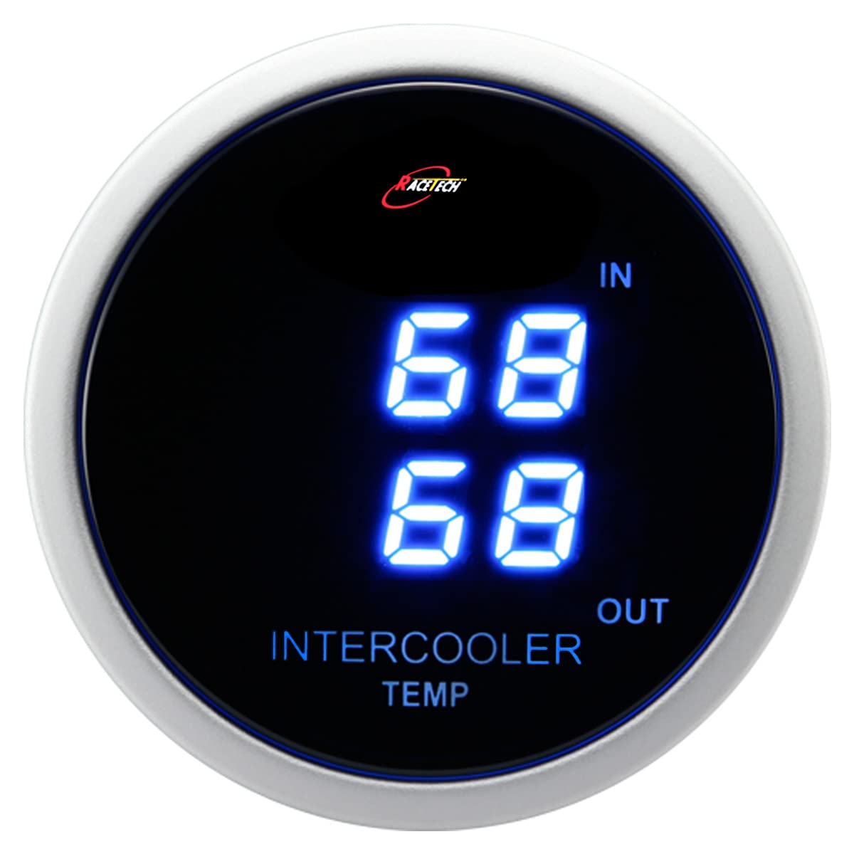 MOTOR METER RACING 52mm 2-1/16" Digital Dual InterCooler Air Intake ...