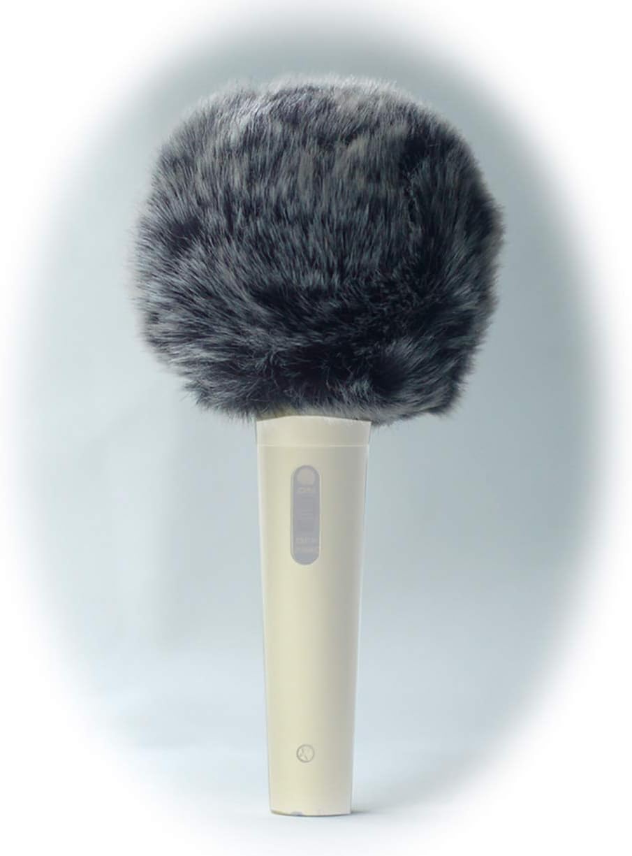 Amazon.com: Stage Wireless Karaoke Handheld Microphone Wind Cover Furry ...