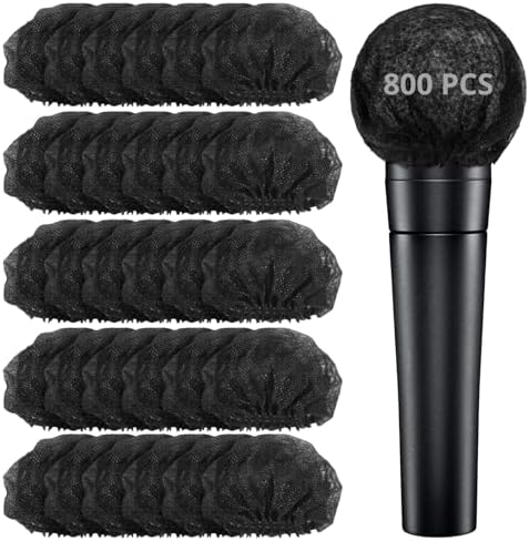 Amazon.com: 800 Pcs Disposable Microphone Covers, Non-woven Handheld ...