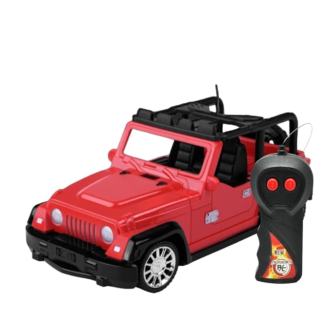 TOYGALAXY Wireless Radio Control 2 Way Steering Remote Control Jeep Car ...