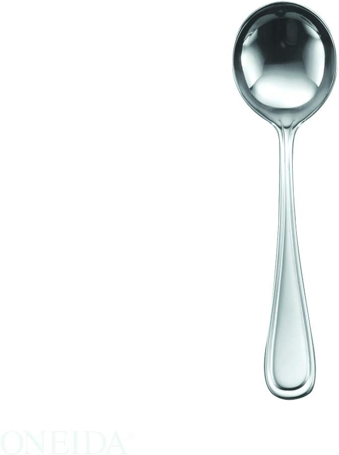 Amazon.com: Oneida Round Bowl Soup Spoons Flatware, Set of 12, Silver ...