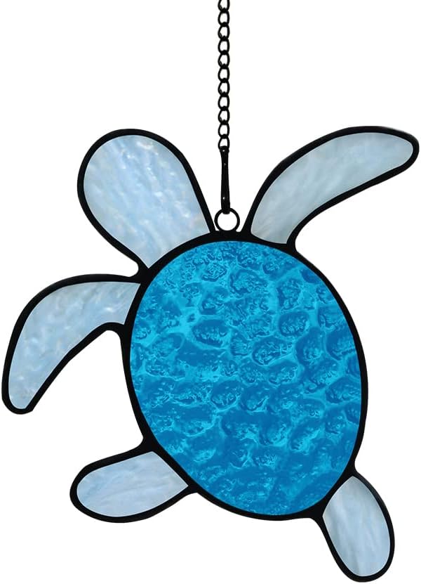 Amazon.com: 1 Piece Sea Turtle Decor Stained Window Hangings Sea Turtle ...