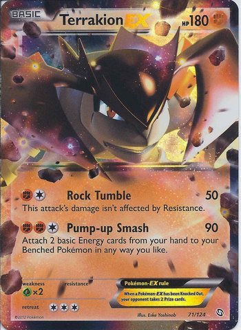 Pokemon Terrakion Card