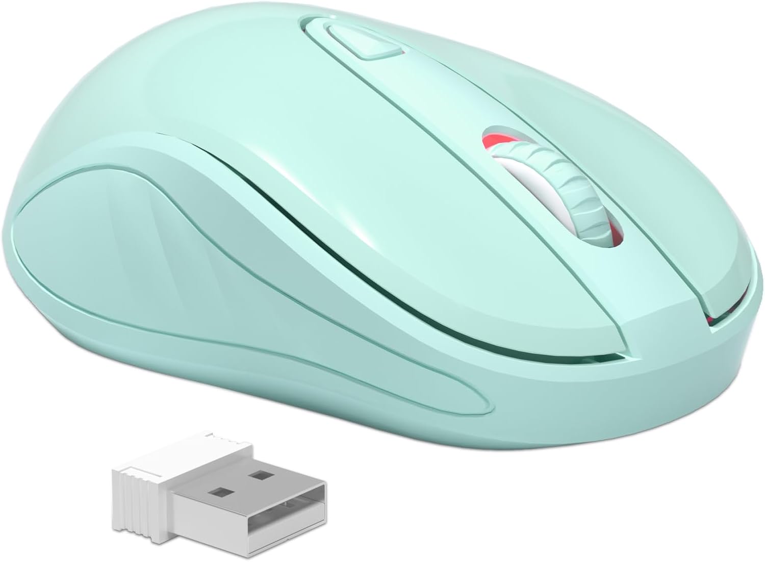 Amazon.com: OKIMO 無線筆記型電腦滑鼠 附 USB 接收器 2.4GHz 光學追蹤 人體工學便攜式 PC 筆記型電腦滑鼠 ...