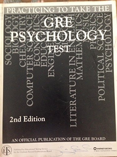 Practicing to Take the GRE Psychology Test: Ets, Educational Testing ...