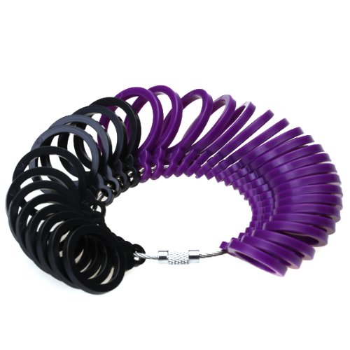 Buy MYADDICTION Plastic Finger Sizer Ring Gauge UK L - W US 3-13 ...