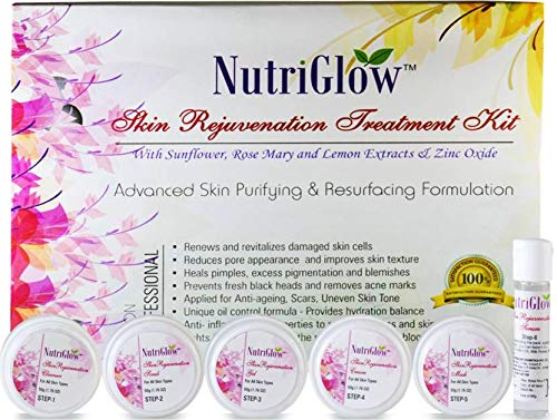 NutriGlow Skin Rejuvenation Facial Kit + Bleach Cream + Hand and Foot ...
