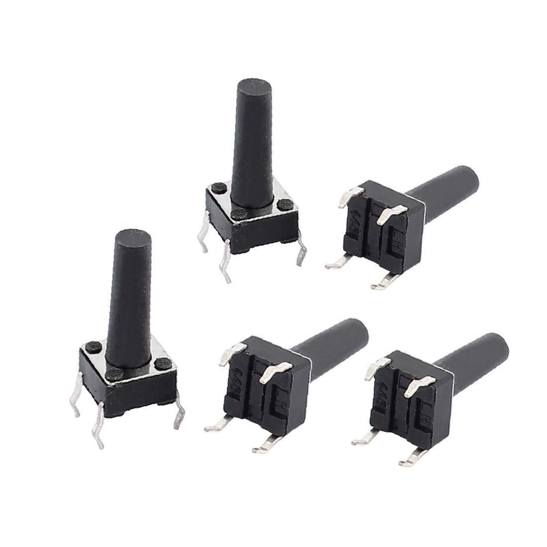 X Dree 5pcs 6mmx6mmx16mm Panel Pcb Momentary Contact Push Button ...
