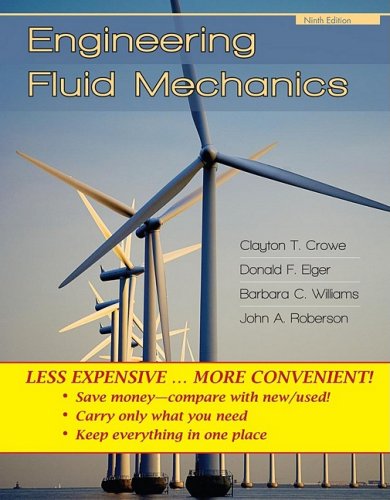 Engineering Fluid Mechanics, 9th Edition Binder Ready : Crowe, Clayton ...