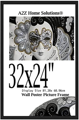 A2Z Home Solutions® Thin Black Picture Frame 32 x 24 Inch Portrait or ...