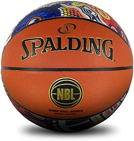 Spalding NBL Game Ball Series Indigenous All Surface Basketball, Brown ...
