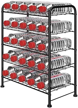 Amazon.com: GILLAS 5 Tier Water Bottle Storage Rack,Metal Beverage Can ...