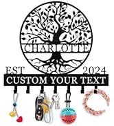 Amazon.com: Dyoart Personalized Key Holder for Wall, Custom Metal Deer ...