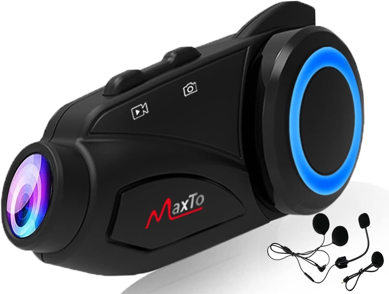 LEXIN 2X G2P Intercom Moto Duo pour 2 Casques avec 6 Coques Remplaçable ...