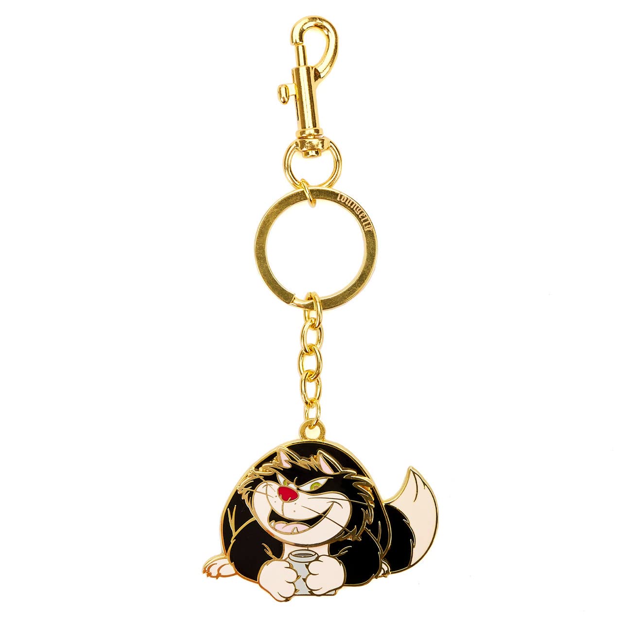 Amazon.com: Loungefly Disney Cinderella Lucifer Enamel Keychain ...
