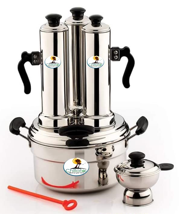 Chillatai® 3 in 1 Stainless Steel Puttu Maker/Multi Puttu Pot/Multi ...