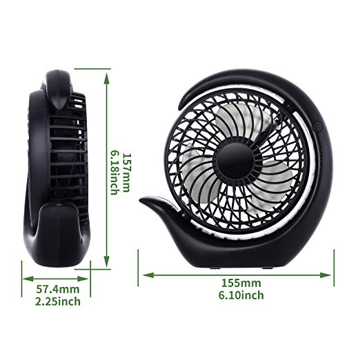 Snapklik.com : AceMining Desk Fan, Quiet Small Fan, USB Fan For Rooms ...