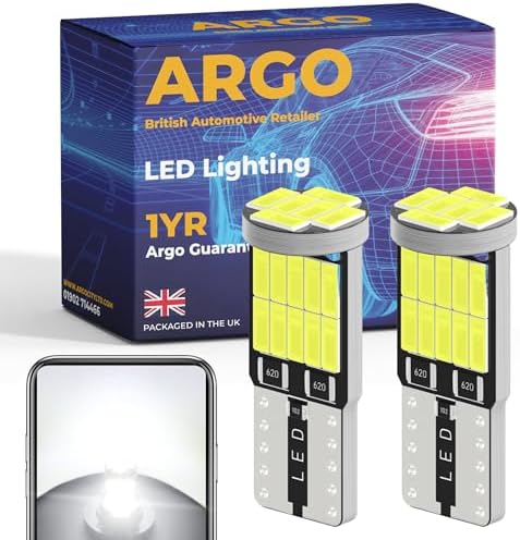 Argo 501 Led Bulbs 5 Smd Xenon White Car Light Bulbs Car Interior ...
