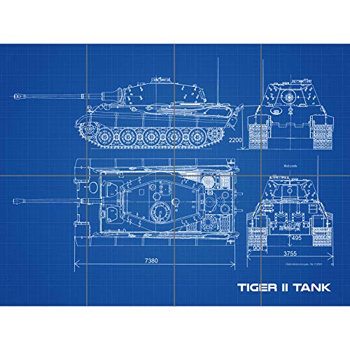 Artery8 Tiger Panzerkampfwagen Heavy Tank Blueprint Plan
