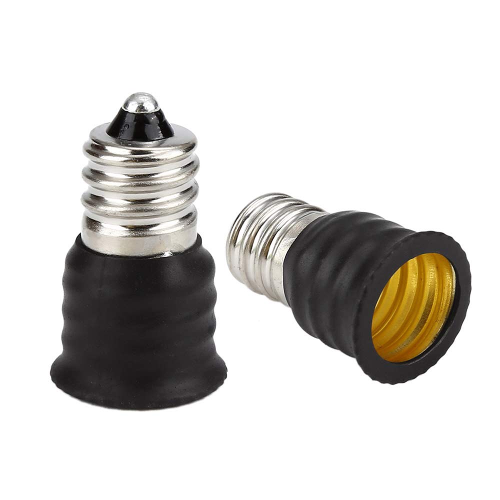 Amazon | 口金変換 アダプター E12-E14 電球 ソケット 口金 照明補助器具 (E12-E14, PC+銅) | SUPCF | 口金変換アダプタ