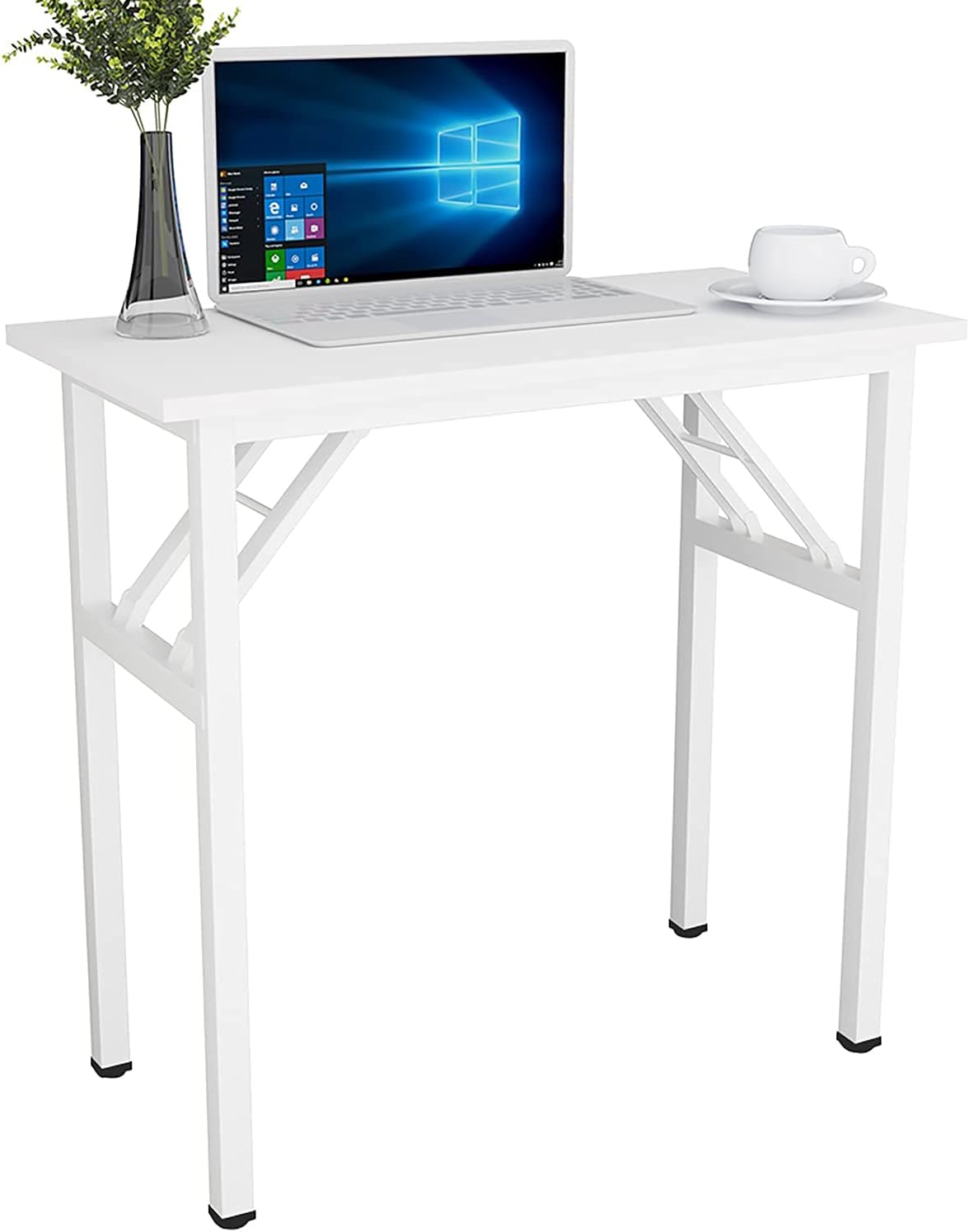 Amazon.com: DlandHome 31.5 Inches Small Folding Computer Desk for Home ...