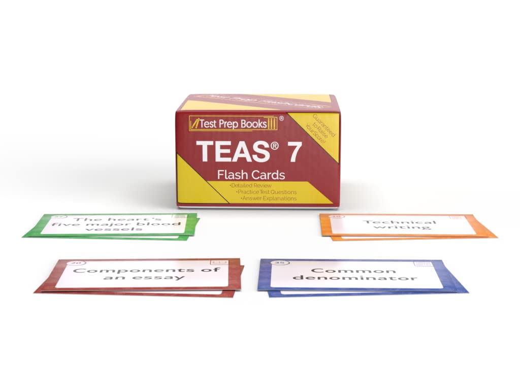 Snapklik.com : ATI TEAS 7 Study Cards: TEAS Test Prep 2023-2024