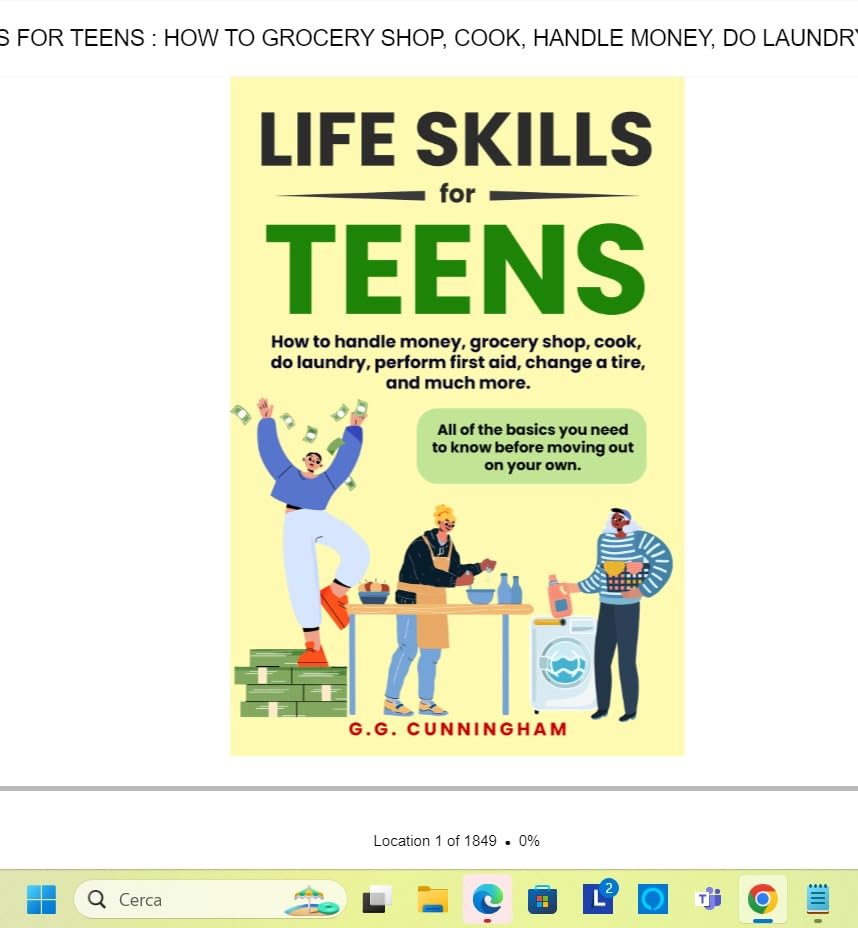 Amazon.com: LIFE SKILLS FOR TEENS : HOW TO GROCERY SHOP, COOK, HANDLE MONEY, DO LAUNDRY, PERFORM ...