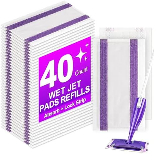 Amazon.com: 20-Pack Disposable Mop Pad Refills for Swiffer Wet Jet ...