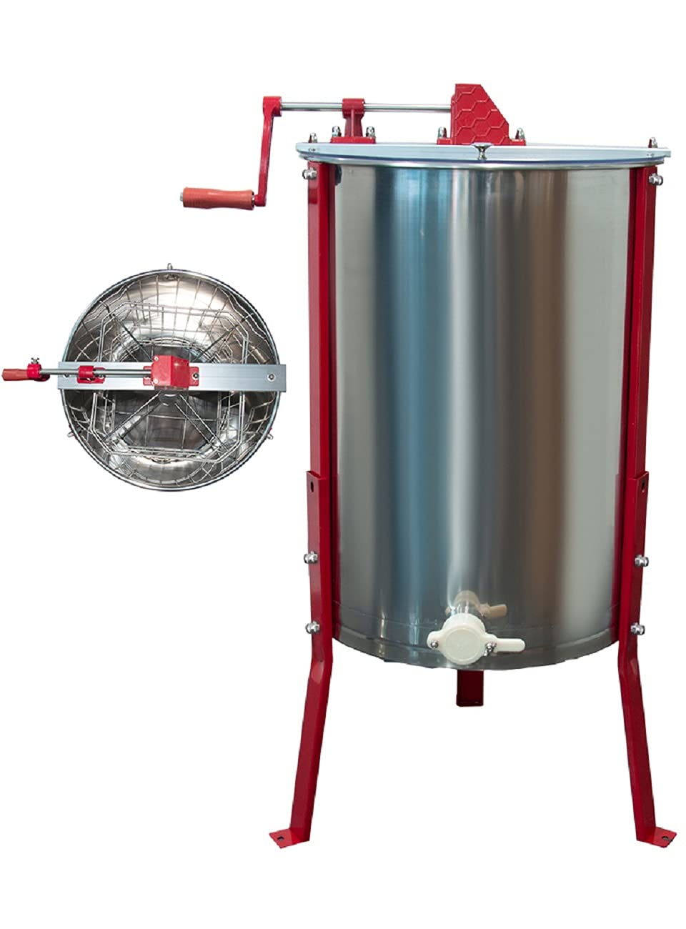 Amazon.com: 4 Frame Honey Extractor Separator,304 Food Grade Stainless ...