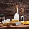Amazon.com: BSSRC 4 Piece Cheese Knives Set with Wooden Handle, Mini ...