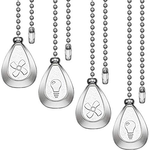 Patelai 4 Pieces Ceiling Fan Pull Chain Extender Ornament 12 Inch ...