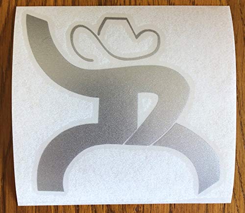 Amazon.com: Cowboy Hooey Bullrider SILVER 11" Car Vinyl Sticker Decal ...