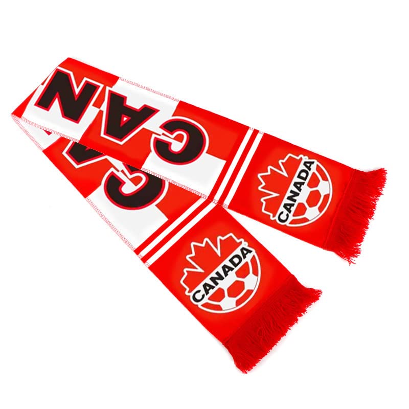 National Soccer Scarf, Canada Soccer Scarf, 2022 Qatar World Cup Soccer ...