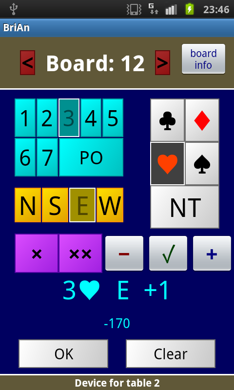 BriAn Electronic Bridge Scorer:Amazon.com:Appstore for Android
